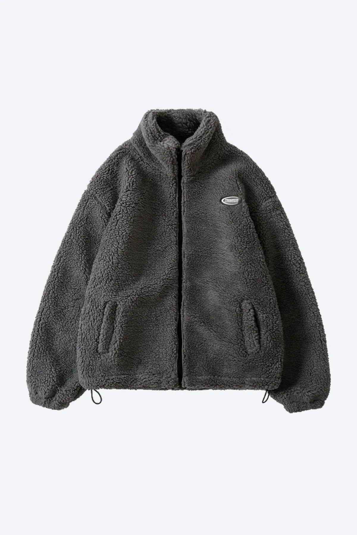 FLUFFY JACKET GREY – StreetSynergies